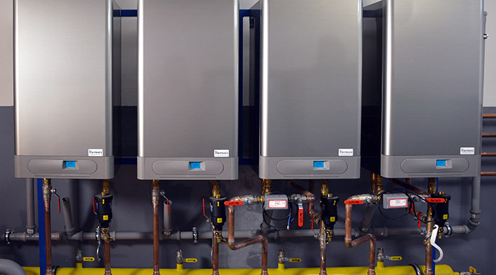 Advantages of cascade boiler rooms - Thermona